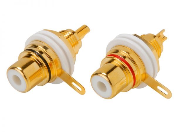 RCA08F Audio Binding Post RCA Panel Mount Connectors - PropAudio