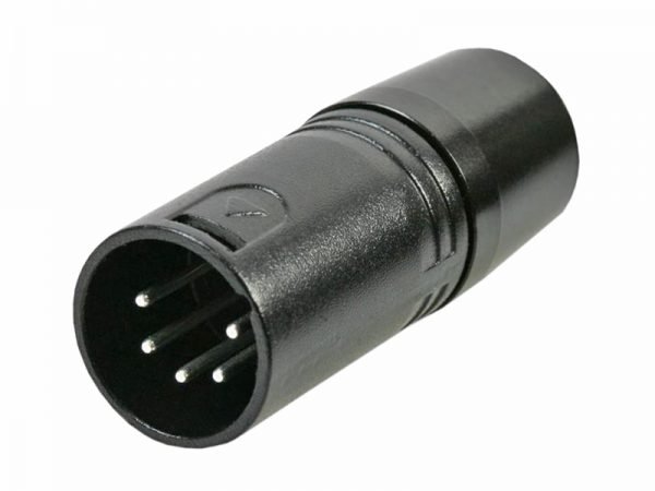 DMX5M001 5-pin XLR 120 ohm DMX Terminator Black - PropAudio