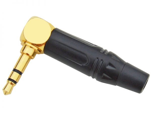 MJACK3M04B 1/8" Right-angle mini jack smartphone plug - PropAudio
