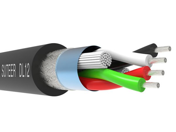 DL12 4-core Dual shielding DMX Lighting AES/EBU Cable - PropAudio