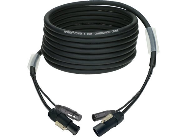 HPD08 DMX & 3x1.5mm2 Power Combi Cable - PropAudio