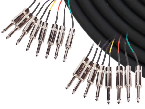MMLT05 8-Way 6.35mm Mono JACK Snake Cable - PropAudio