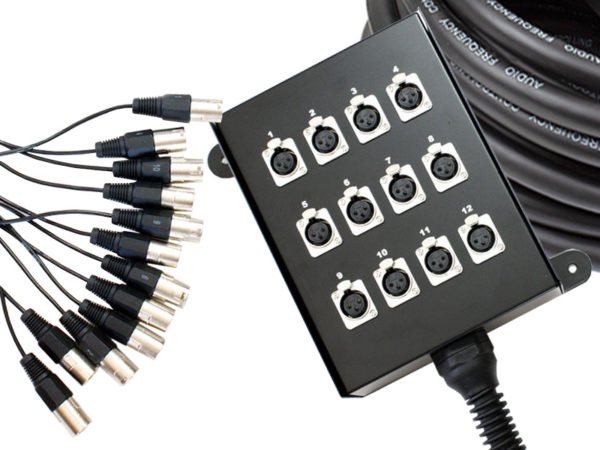 CSB120 12 Way XLR Multicore Cable Snake Stage Box - PropAudio