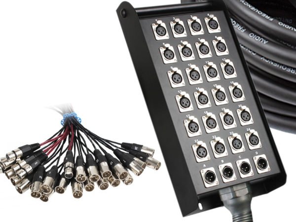 CSB2404 28 Way 24/4 XLR Multicore Loom Stage Snake - PropAudio