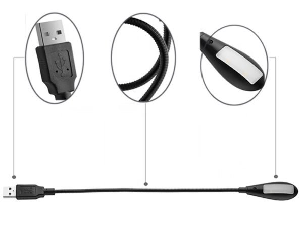 LED102 Flexible 2-LEDs USB Gooseneck Light - PropAudio