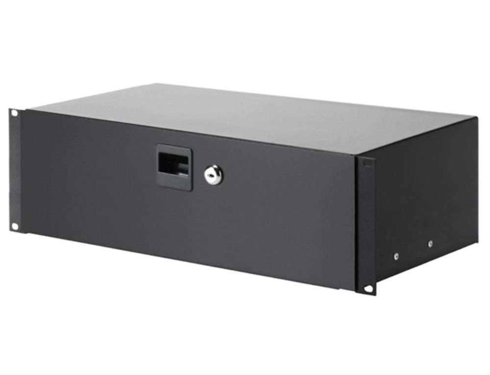 RDL3U 3U 19" Rack Lockable Drawer - 370mm deep - PropAudio