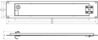 RDR2U Lockable 19" Rack Door Panel 2U- Steel - PropAudio