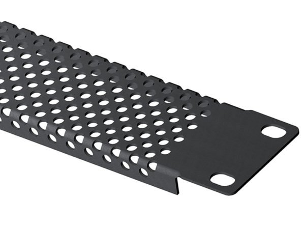 RP02P1U 1U 19" Flanged Perforated Rack Panel - Steel - PropAudio