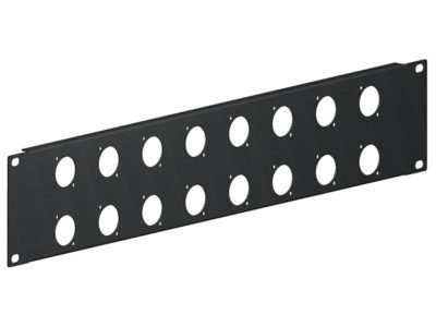 RP04X2U16 2U Punched Rack Panel for 16 Receptacle - PropAudio