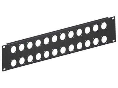 RP04X2U24 2U Punched Rack Panel for 24 Receptacle - PropAudio
