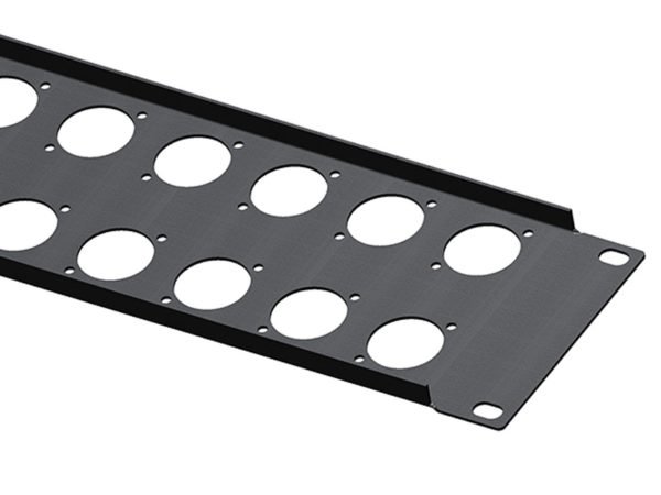 RP04X2U24 2U Punched Rack Panel for 24 Receptacle - PropAudio