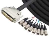 DBT02 Analog 8-Way DB25 to XLR Male Multicore Cable - PropAudio