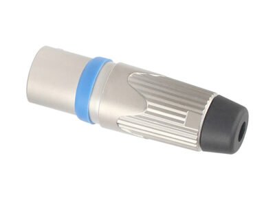 SPK08M 4 pole male speaker connector metal housing - PropAudio
