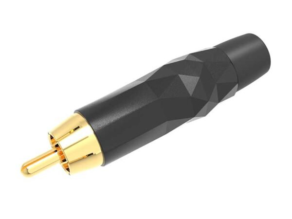 RCA012MB Male RCA plug Cinch cable connector Gold - PropAudio