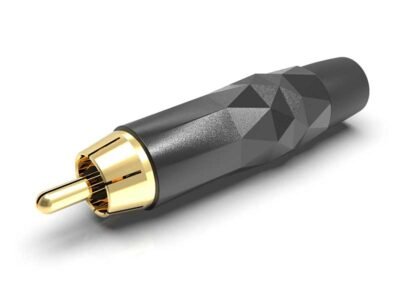RCA012MB Male RCA plug Cinch cable connector Gold - PropAudio