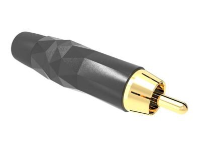 RCA012MB Male RCA plug Cinch cable connector Gold - PropAudio