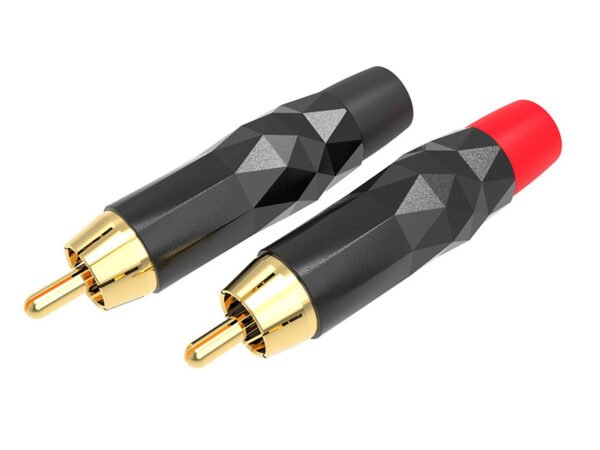 RCA012MB Male RCA plug Cinch cable connector Gold - PropAudio