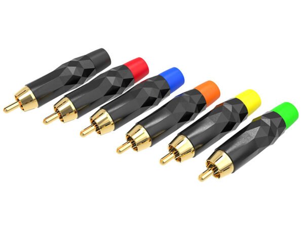 RCA012MB Male RCA plug Cinch cable connector Gold - PropAudio