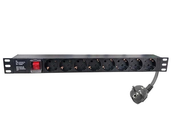 PDUG08BS Schuko Power distribution unit break switch - PropAudio