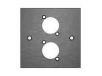 WMP01H2B two XLR Black Wall Panel Mounts - PropAudio