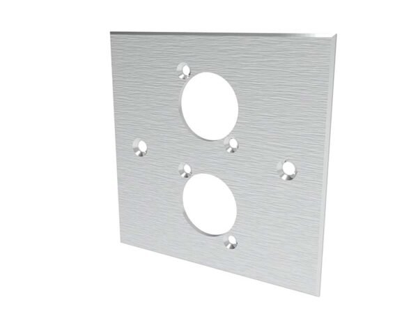 WMP01H2 oxidized silver Empty Wall Plate Pre-drilled - PropAudio