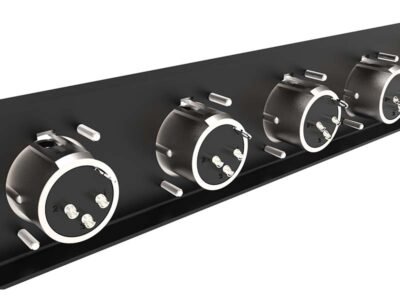 RPX1U08M 1U 19 inch 8ch XLR male patch panel - PropAudio