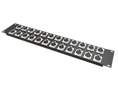 RPX2U24F 24-port XLR female patch panel 2RU - PropAudio