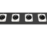 RPX1U08M 1U 19 inch 8ch XLR male patch panel - PropAudio