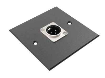 WP13XM Single gang 1-port XLR male wall plate - PropAudio