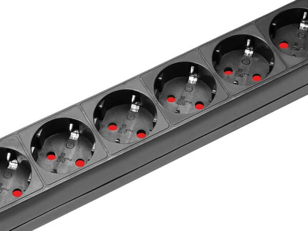 PCS615 6-Outlet Power Strip - German Type F Schuko Outlets - PropAudio