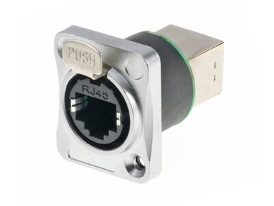 D-type EtherCON feed through coupler DAD19 - PropAudio