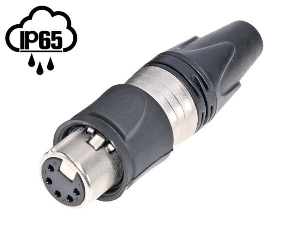 Waterproof 5-pin XLR female connector-IP65 - PropAudio
