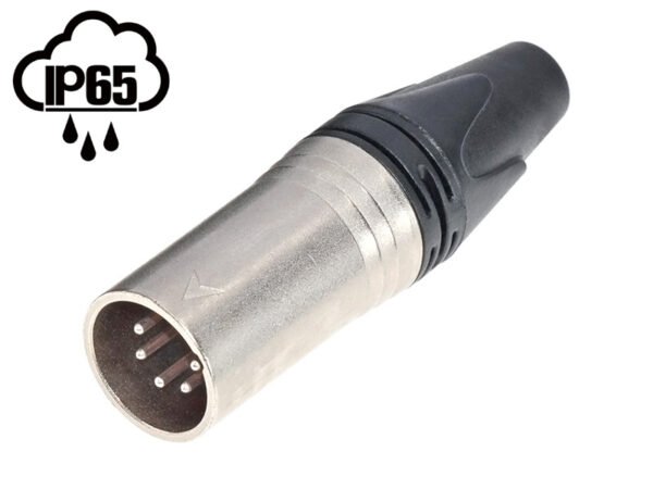 Waterproof 5-pin XLR male connector - IP65 - PropAudio