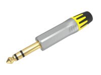 JACK3M29CG Hexagonal 6.3mm stereo phone plug - PropAudio