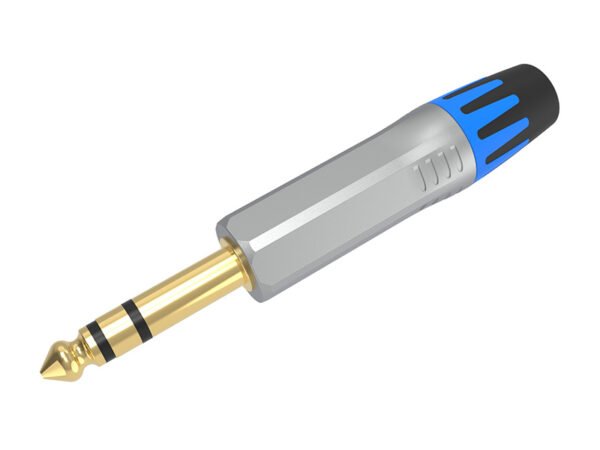 JACK3M29CG Hexagonal 6.3mm stereo phone plug - PropAudio