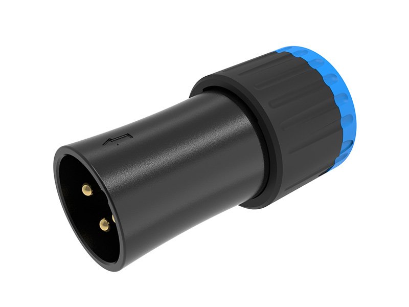 Low profile Rotatable 3 pole male XLR connector - PropAudio